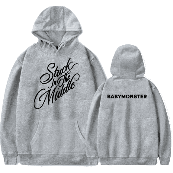 Babymonster Merch Hoodie Stuck IN The Middle Album Kpop Sleeve Hoodies ...