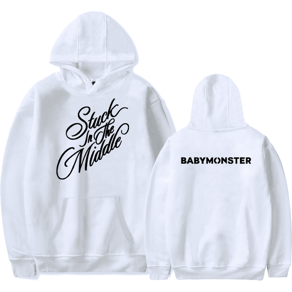 Babymonster Merch Hoodie Stuck IN The Middle Album Kpop Sleeve Hoodies ...