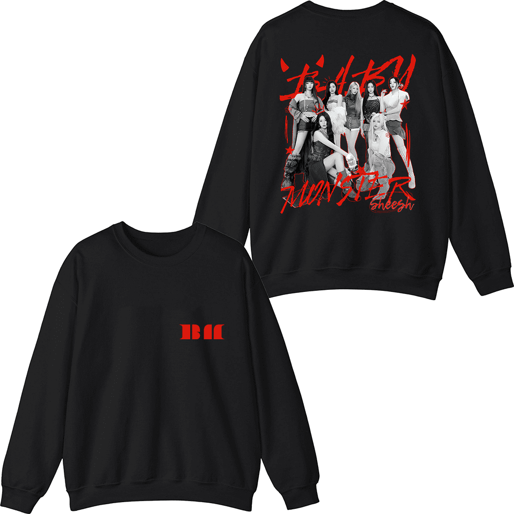 Babymonster Merch Sheesh Cover Sweatshirt Printed Crewneck Men Women ...