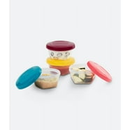 Wean Green Round Wean Bowls 5.4 Ounce Baby Food Glass Containers ...