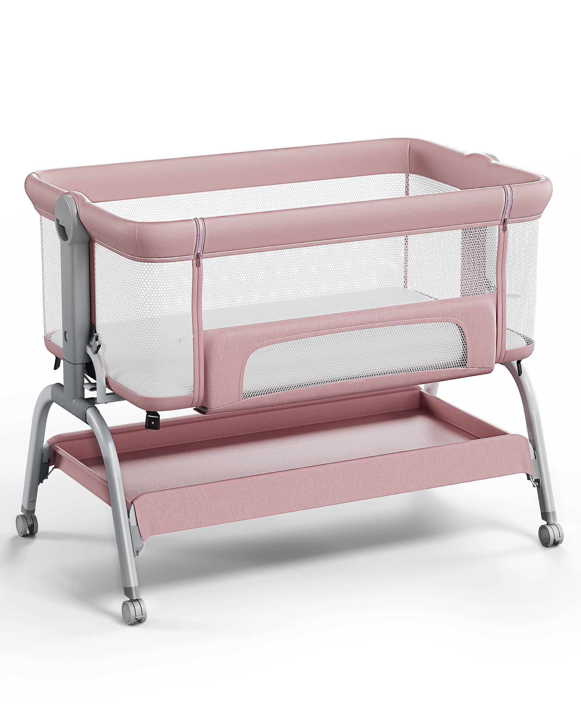 Babyomi 3 In 1 Baby Bassinet, Portable Playard With Storage Basket and ...