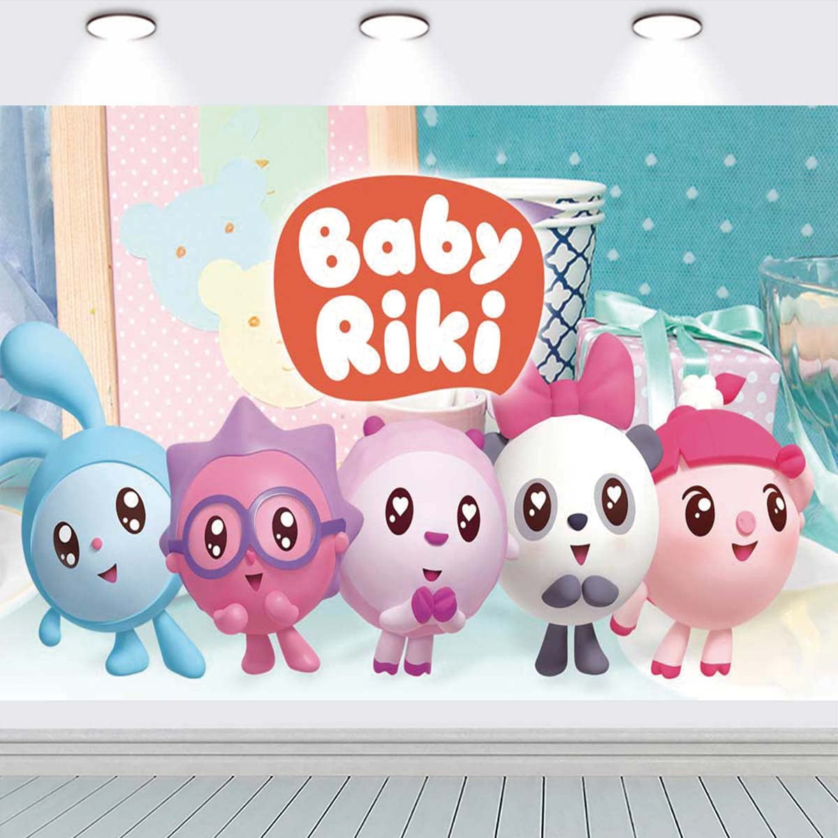 Babyriki Baby Riki school Backdrop Background Banner Birthday Party ...