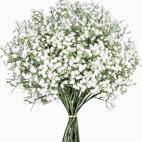 Babys Breath Artificial Flowers,6 Pcs Gypsophila Real Touch Flowers for ...
