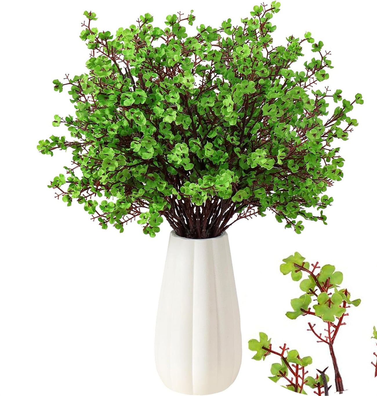 Babys Breath Artificial Flowers,Bexikou 10 Bundles Fake Flowers Silk ...