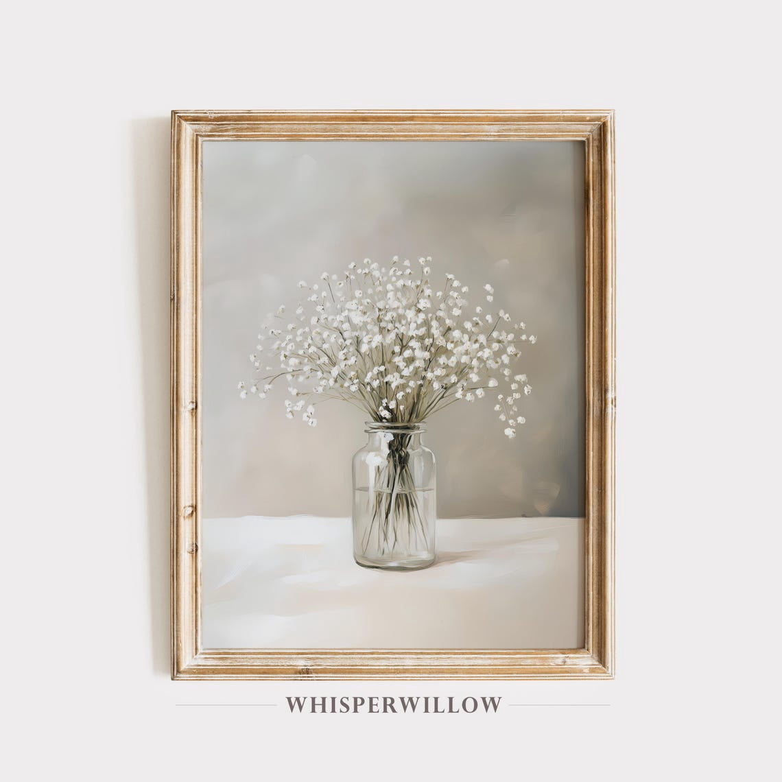 Babys Breath Bouquet Calming Whites, Simple Elegance, Soft Gray Tones ...