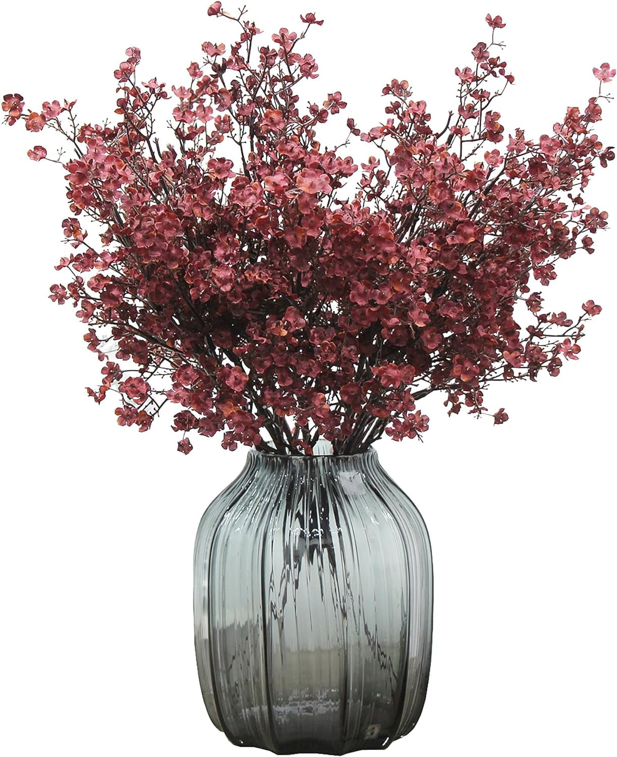 Babys Breath Silk Artificial Flowers Bulk With Vase 10pcs for Fall ...