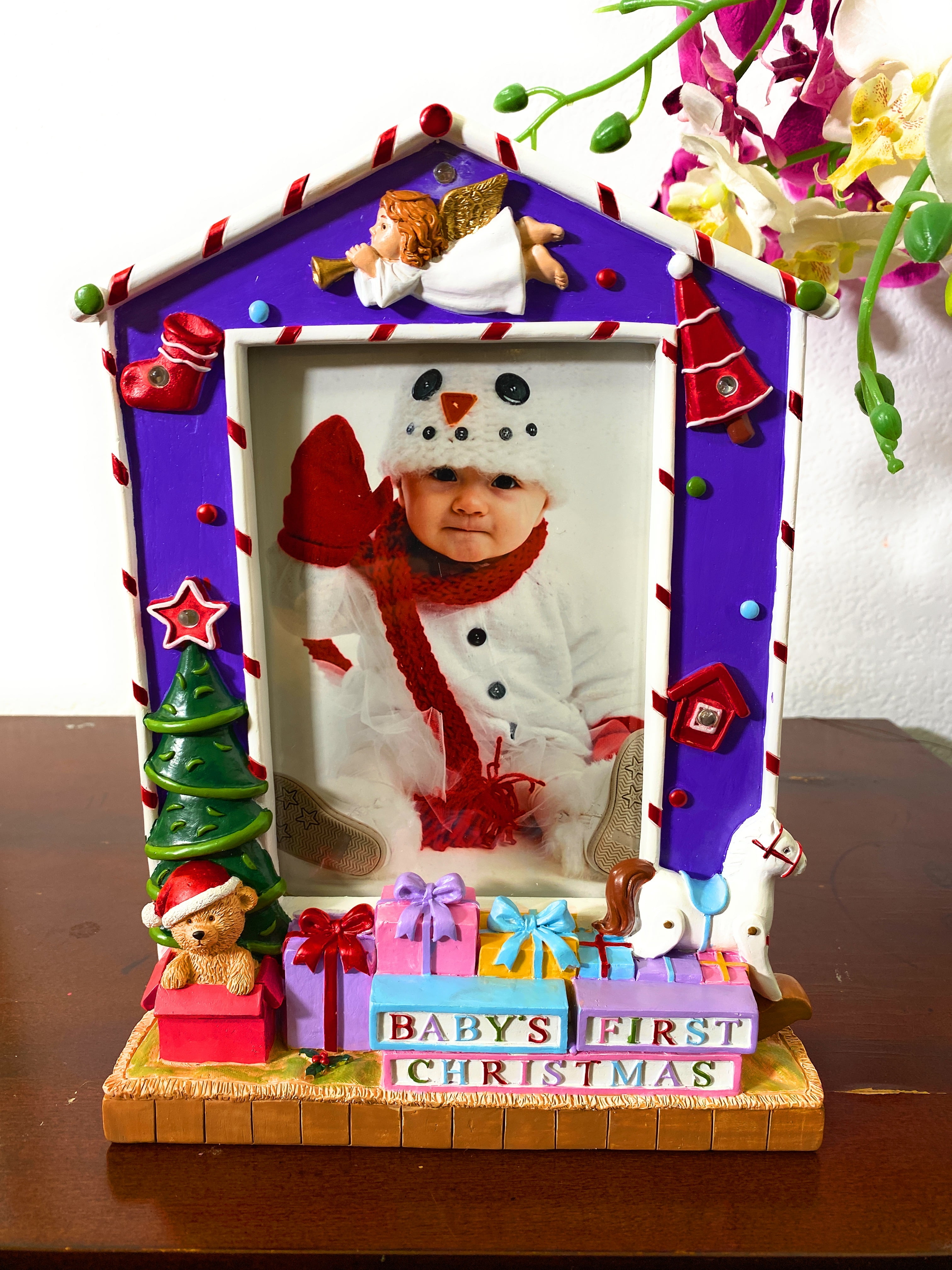 Babys First Christmas Picture Frame 5x7 Baby Photo Frames Babies ...
