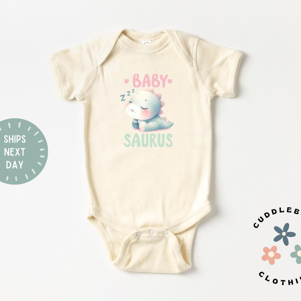 Babysaurus Baby Bodysuit, Cute Baby Dinosaur, Dinosaur Lover, Baby Gift ...