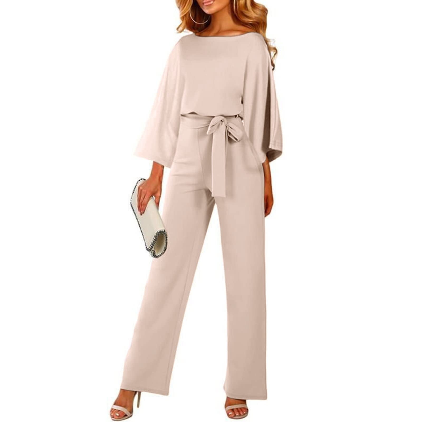 Babysbule Jumpsuit for Women Overall Women's Summer/Fall Solid Color ...