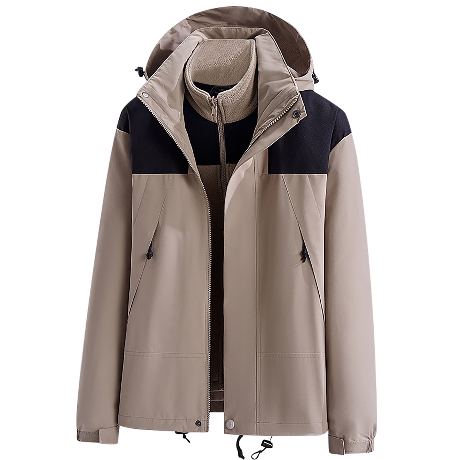 Babysbule Winter Coats for Women Women Detachable Cap And Windproof ...
