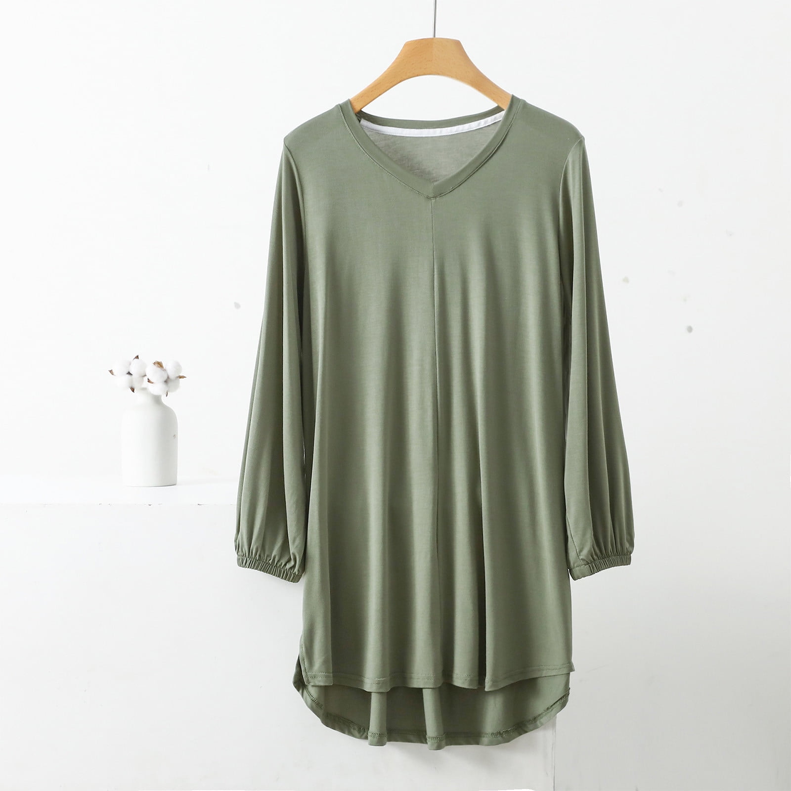 Babysbule Women's New Trending Tunic Tops Summer Oversize Floral Flare ...