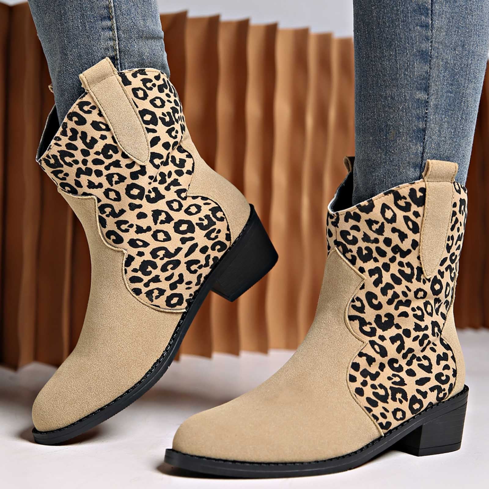 Babysbule Womens Shoes Women Fashion Embroidered Cowboy Riding Boots ...