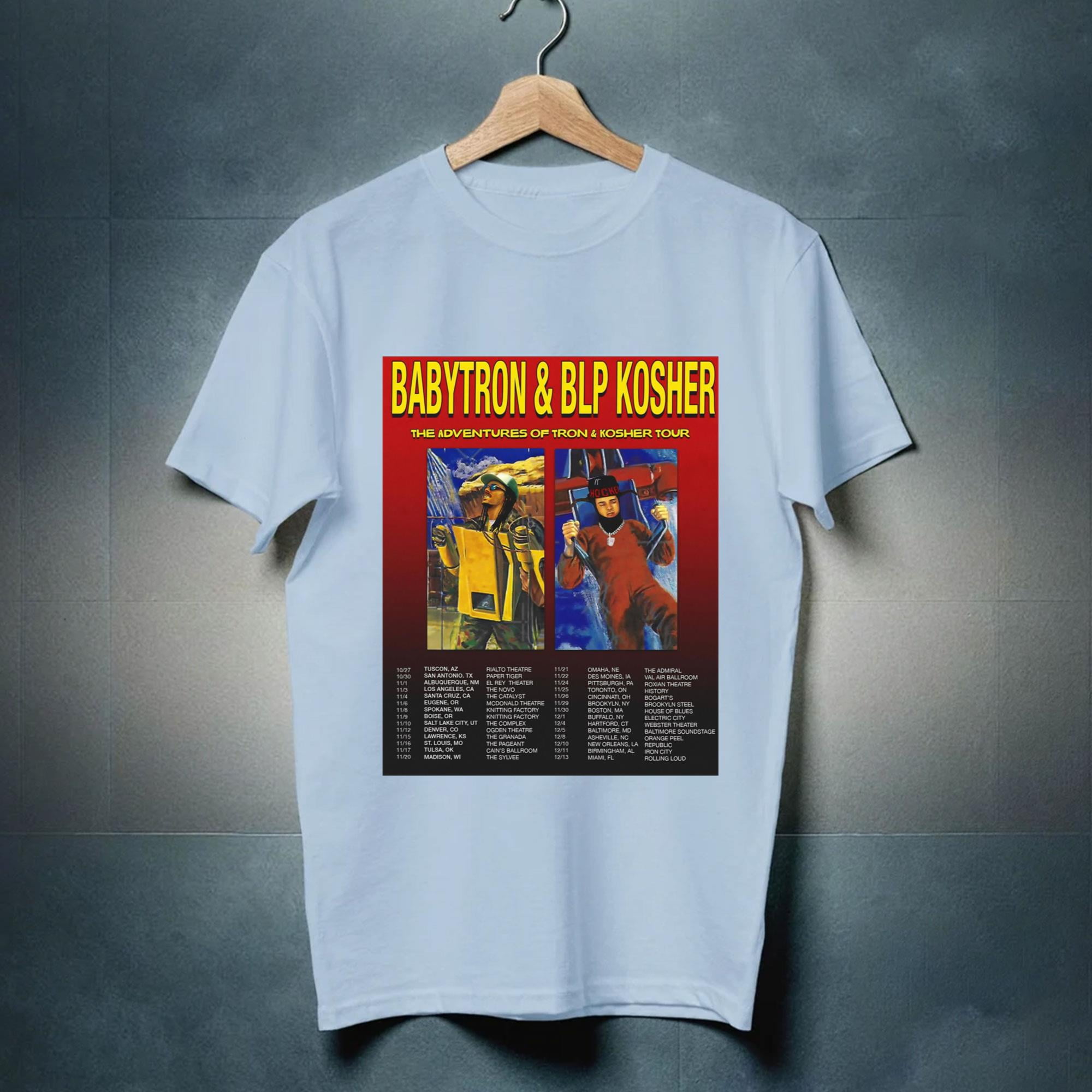 Babytron & Blp Kosher The Adventures Of Tron & Kosher Tour Shirt-TH6699 ...