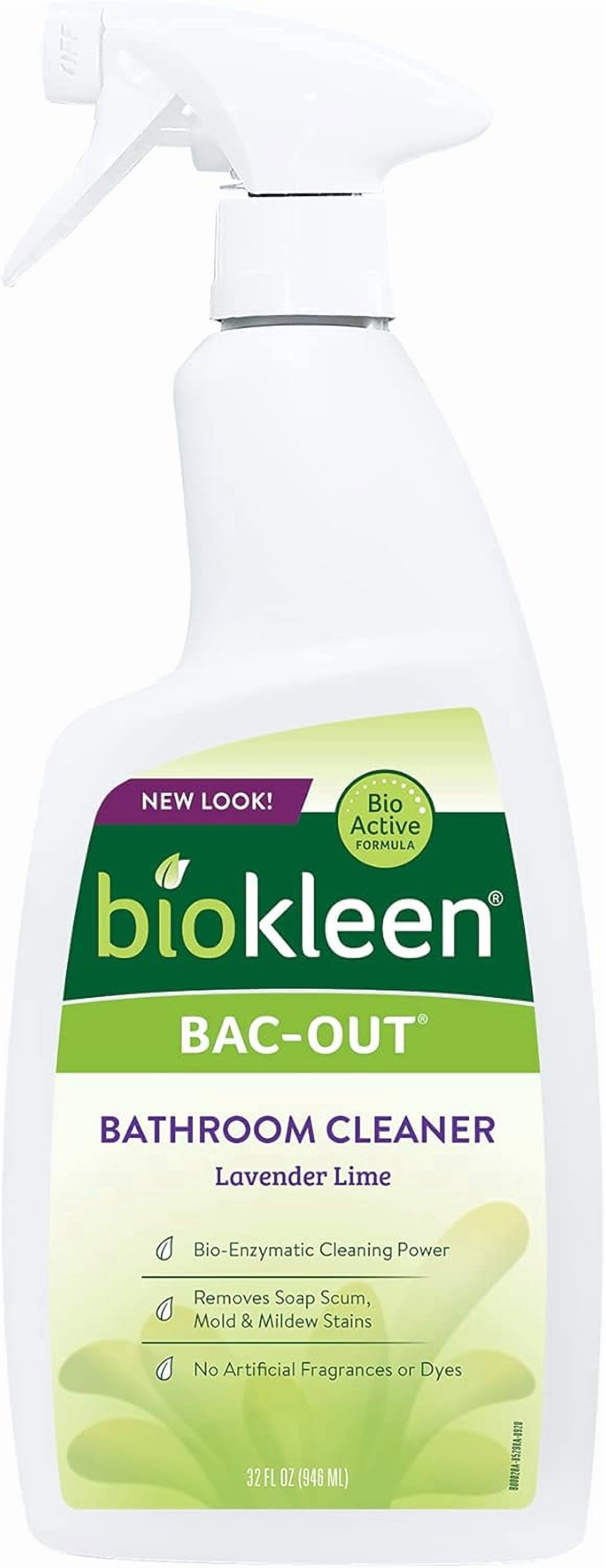 Bac-Out Bathroom Cleaner - 32 Ounce -Eco-Friendly, Non-Toxic, Plant ...