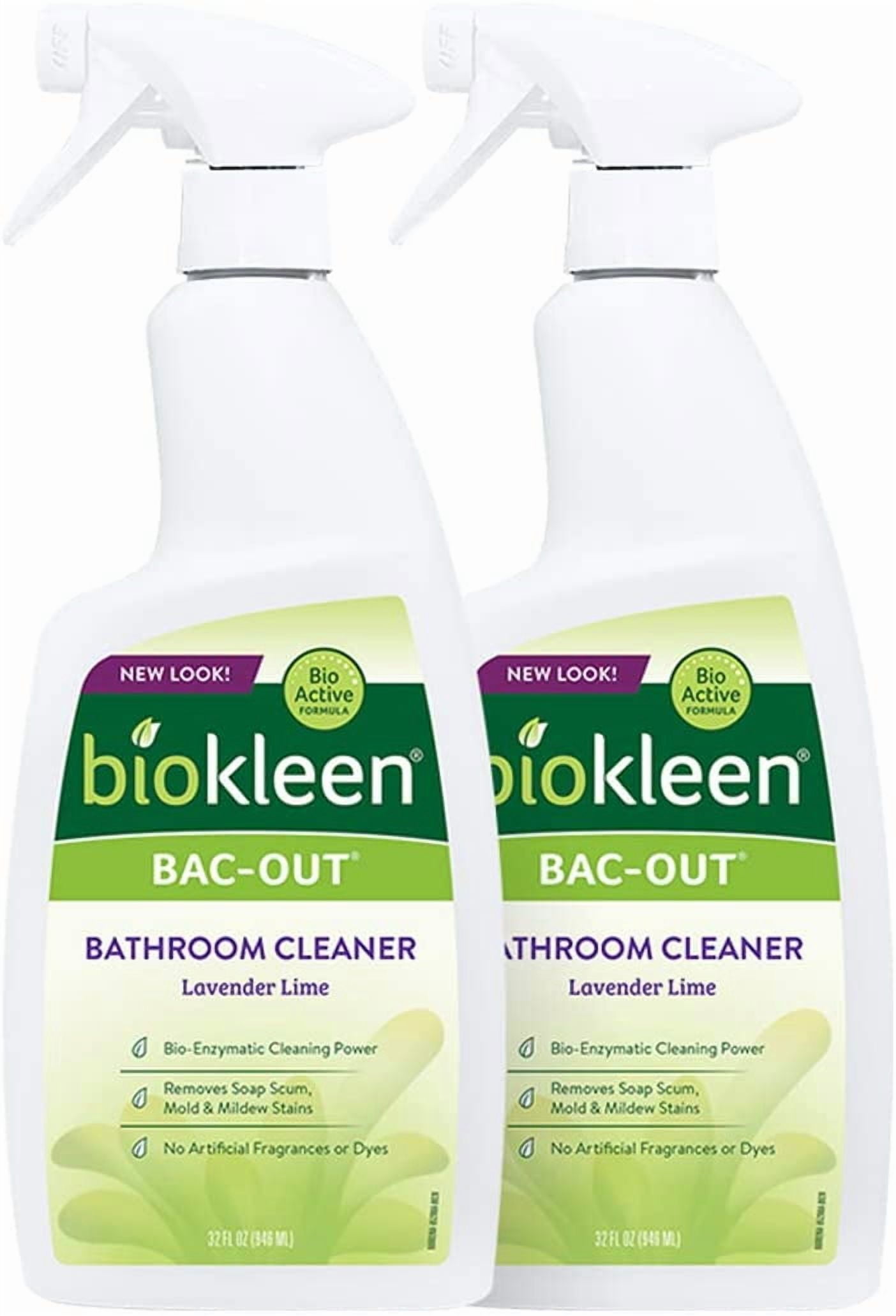 Bac-Out Natural Bathroom Cleaner - 2 Pack - Enzyme Professional ...