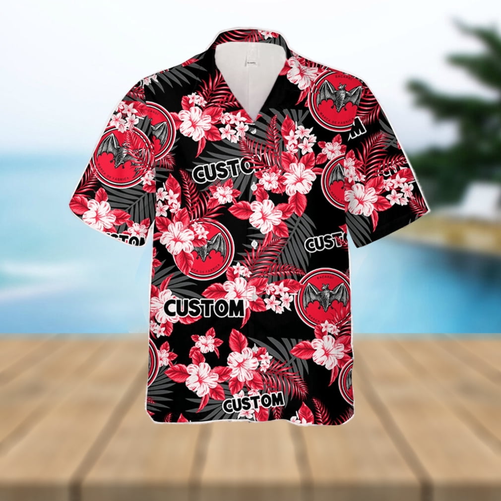 Bacardi Hawaiian Shirt Flowers Pattern Personalized Gift Men And Women ...