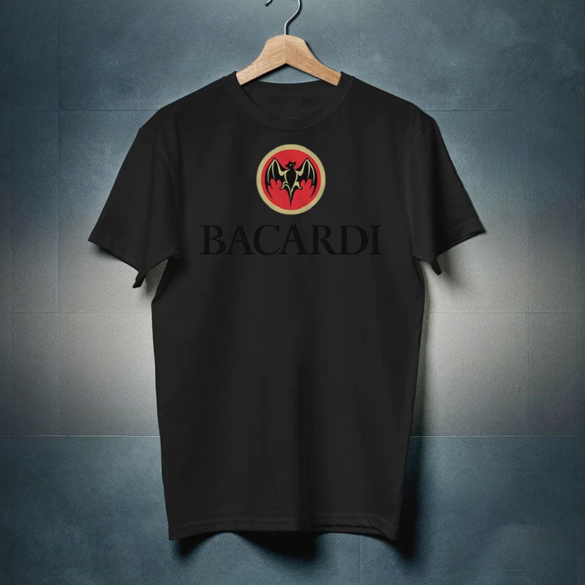 Bacardi Rum Logo T-Shirt - Ships Fast High Quality - LIMITED EDITION ...