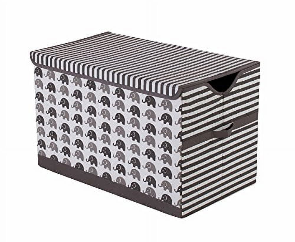 Bacati Elephants Unisex Fabric Storage Toy Chest to Keep Your Childs ...
