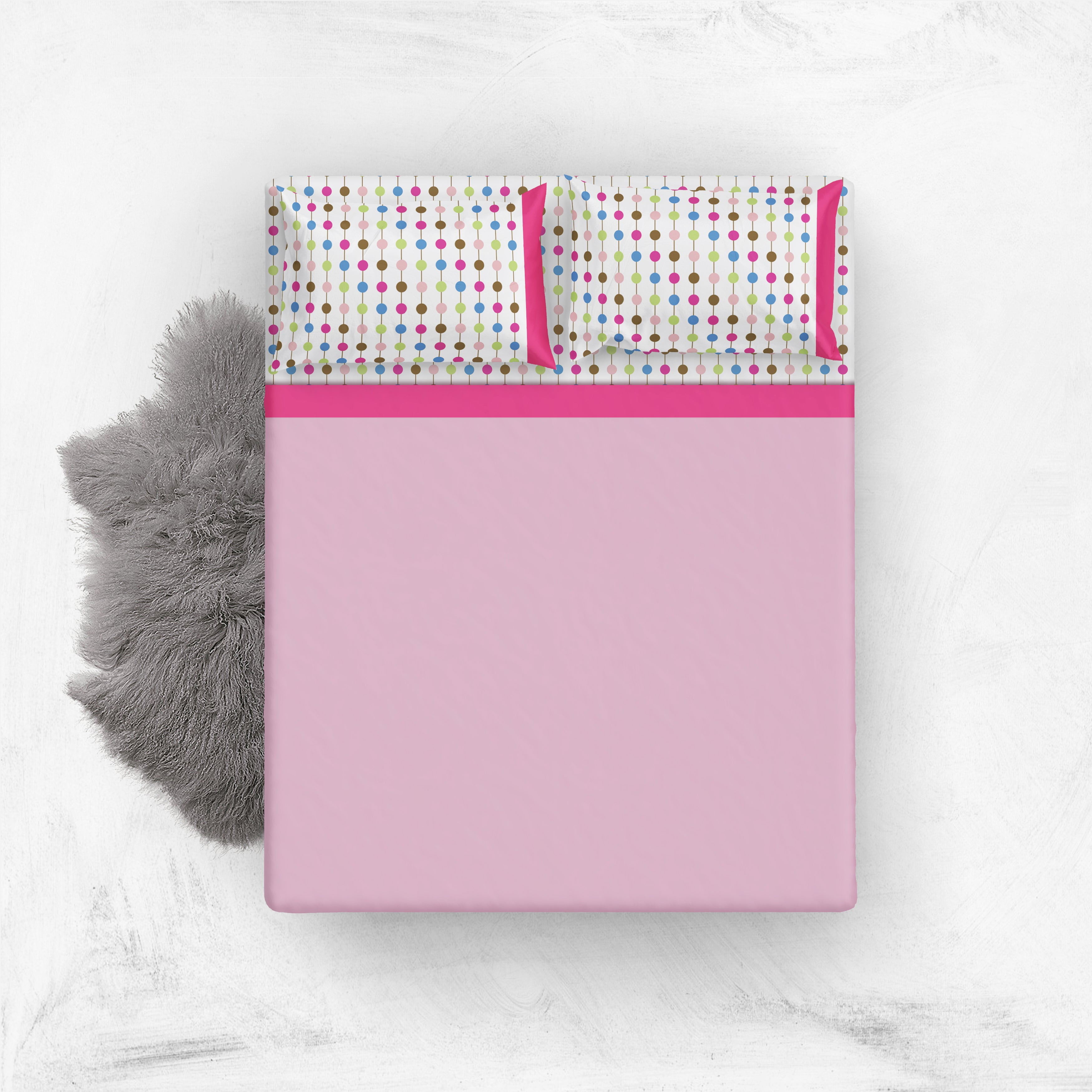 Bacati - Full Girls Sheet Set Botanical Pink/Aqua/Fuchsia/Green ...