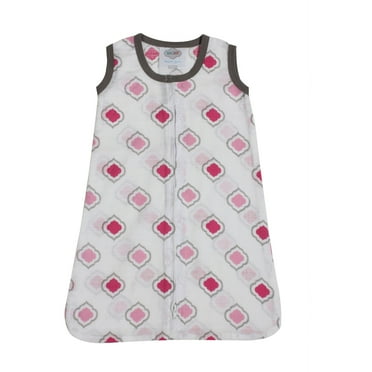 Bacati - Elephants Pink/Grey 100% Cotton breathable Muslin Sleep Sack ...