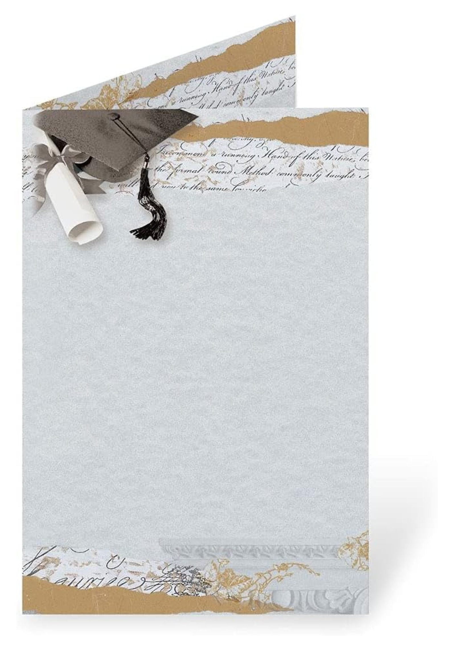, Baccalaureate Graduation Programs, Set of 100, Stationery 2 Panel ...