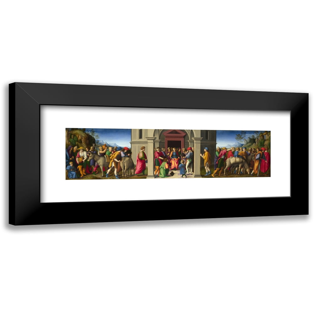 Bacchiacca 18x8 Black Modern Framed Museum Art Print Titled - Joseph ...