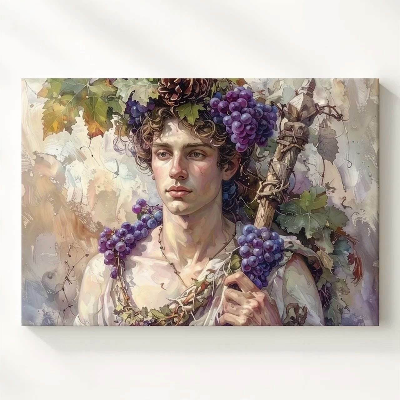 Bacchus Harmony Postermythical Vine-Crowned God Of Wine And Harvest ...