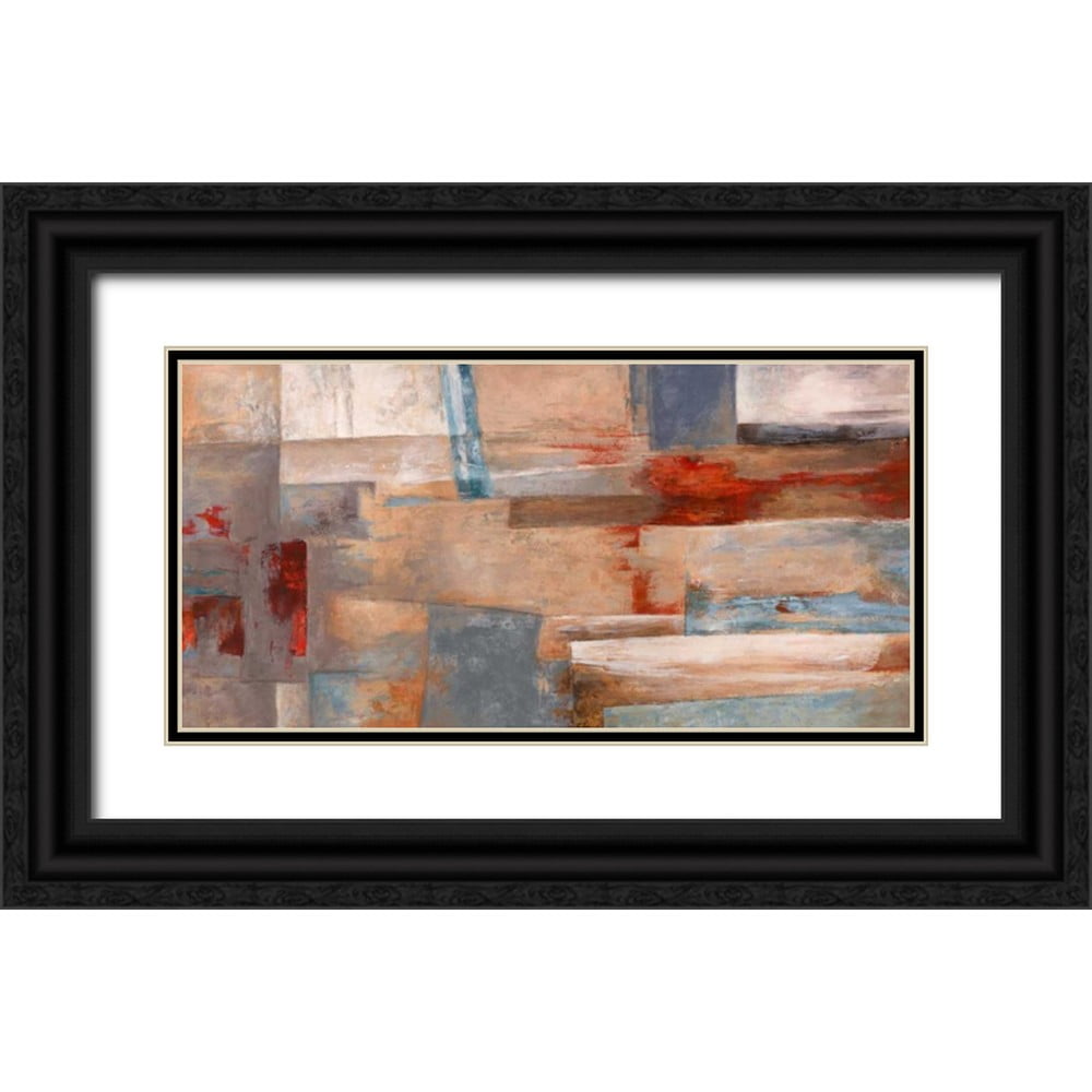 Bacci, Leonardo 18x11 Black Ornate Wood Framed with Double Matting ...