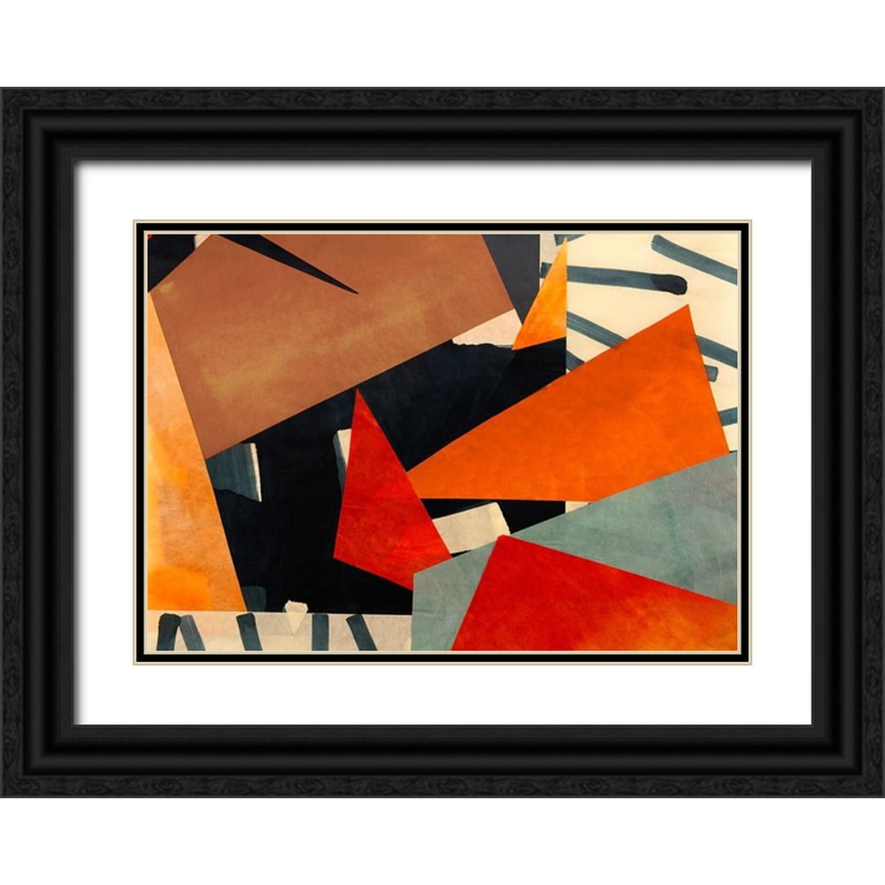 Bacci, Leonardo 18x14 Black Ornate Wood Framed with Double Matting ...