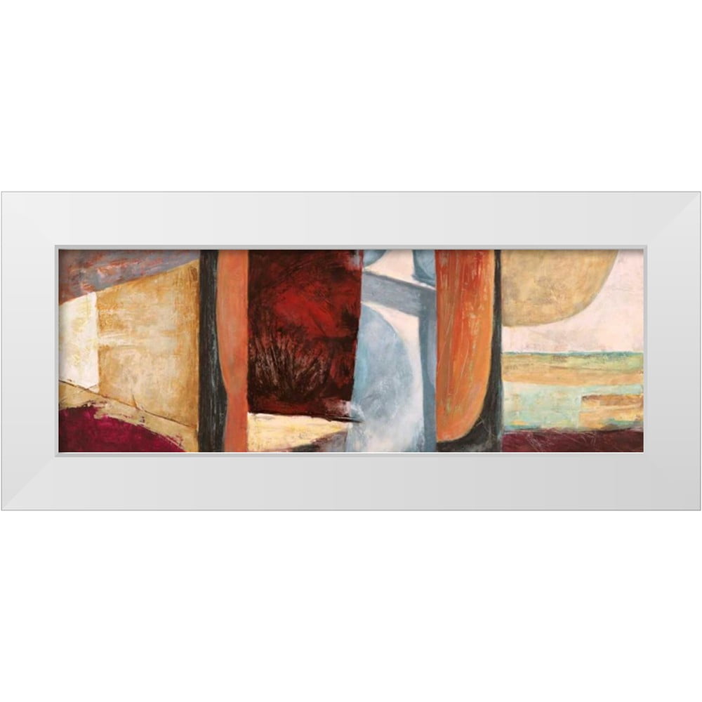 Bacci, Leonardo 32x14 White Modern Wood Framed Museum Art Print Titled ...