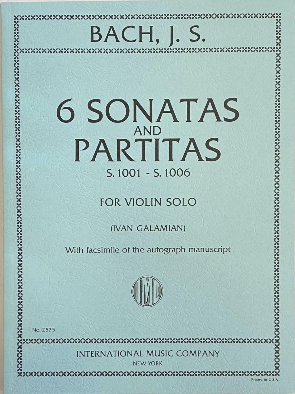 Bach, J.S. - 6 Sonatas and Partitas BWV 1001 1006 for Violin -by ...