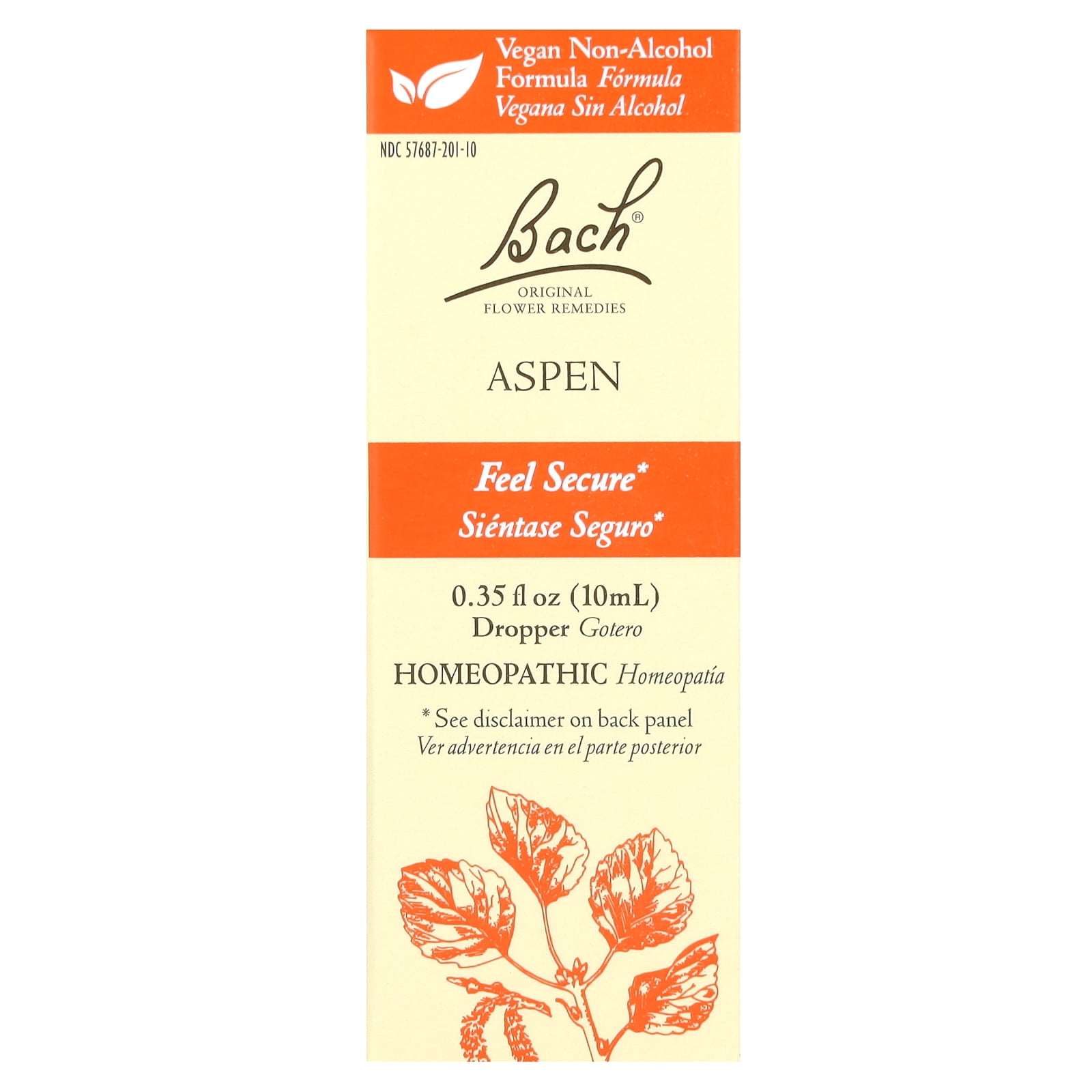 Bach Original Flower Remedies, Aspen, 0.35 fl oz (10 ml) - Walmart.com