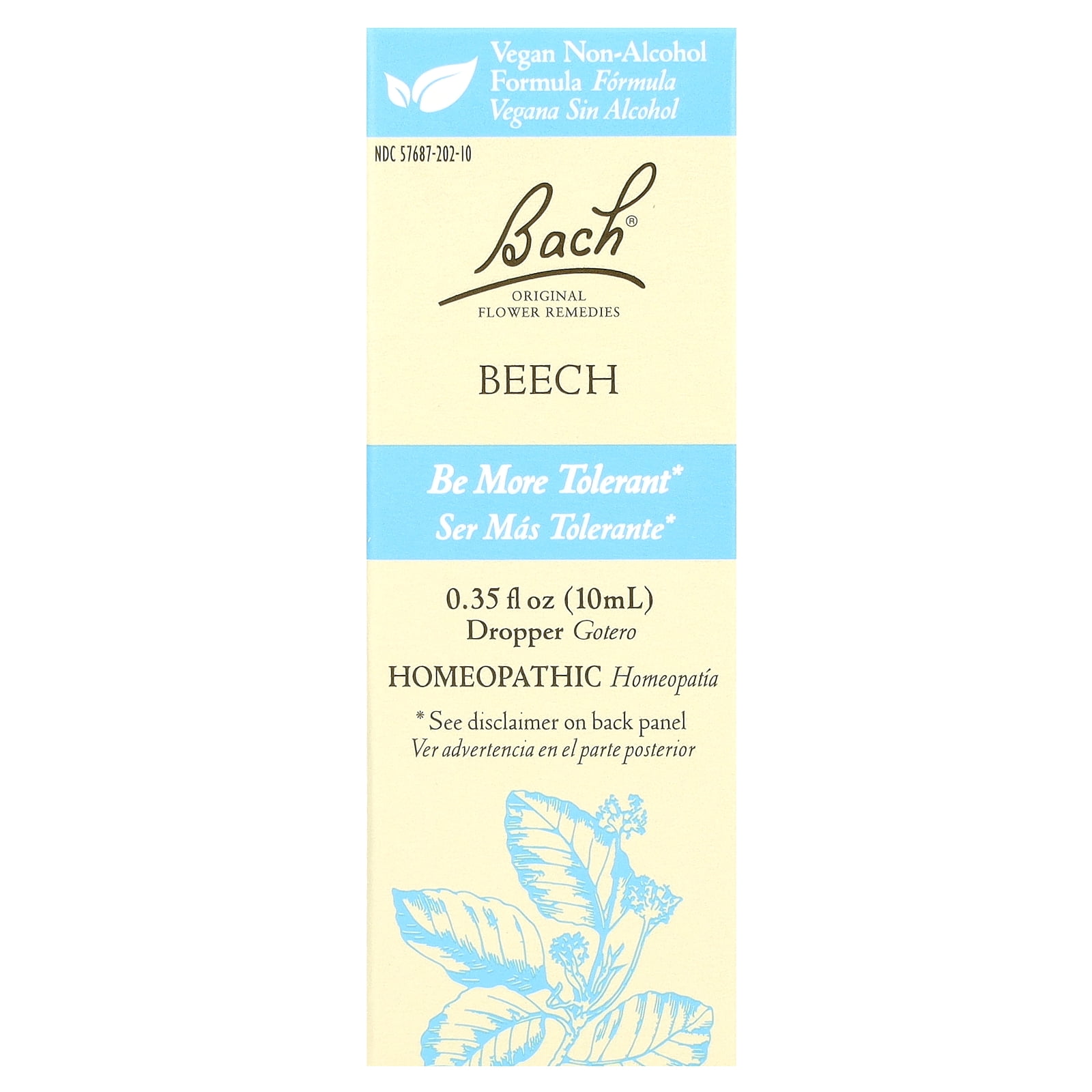Bach Original Flower Remedies, Beech, 0.35 fl oz (10 ml) - Walmart ...
