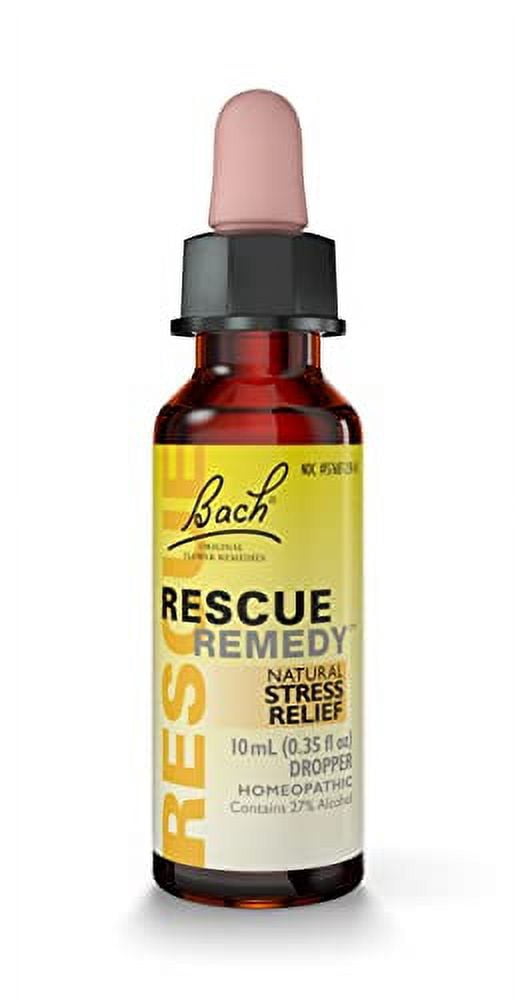 Bach RESCUE REMEDY Dropper 10mL, Natural Stress Relief, Homeopathic ...