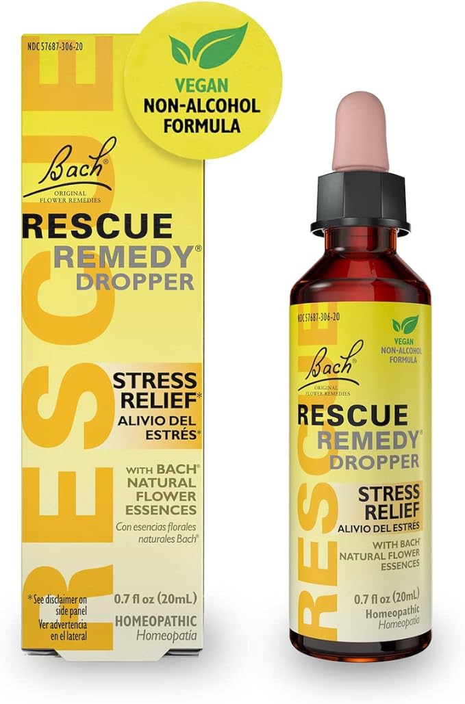 RESCUE Bach Remedy Dropper 20mL Natural Stress Relief Homeopathic ...
