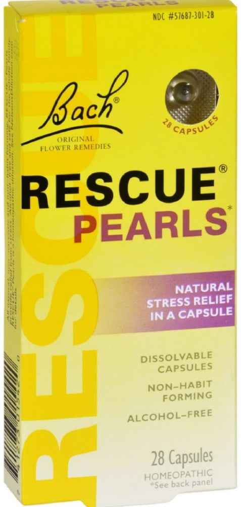 Bach Rescue Pearls Natural Stress Relief ,28 Capsules (Pack of 2 ...