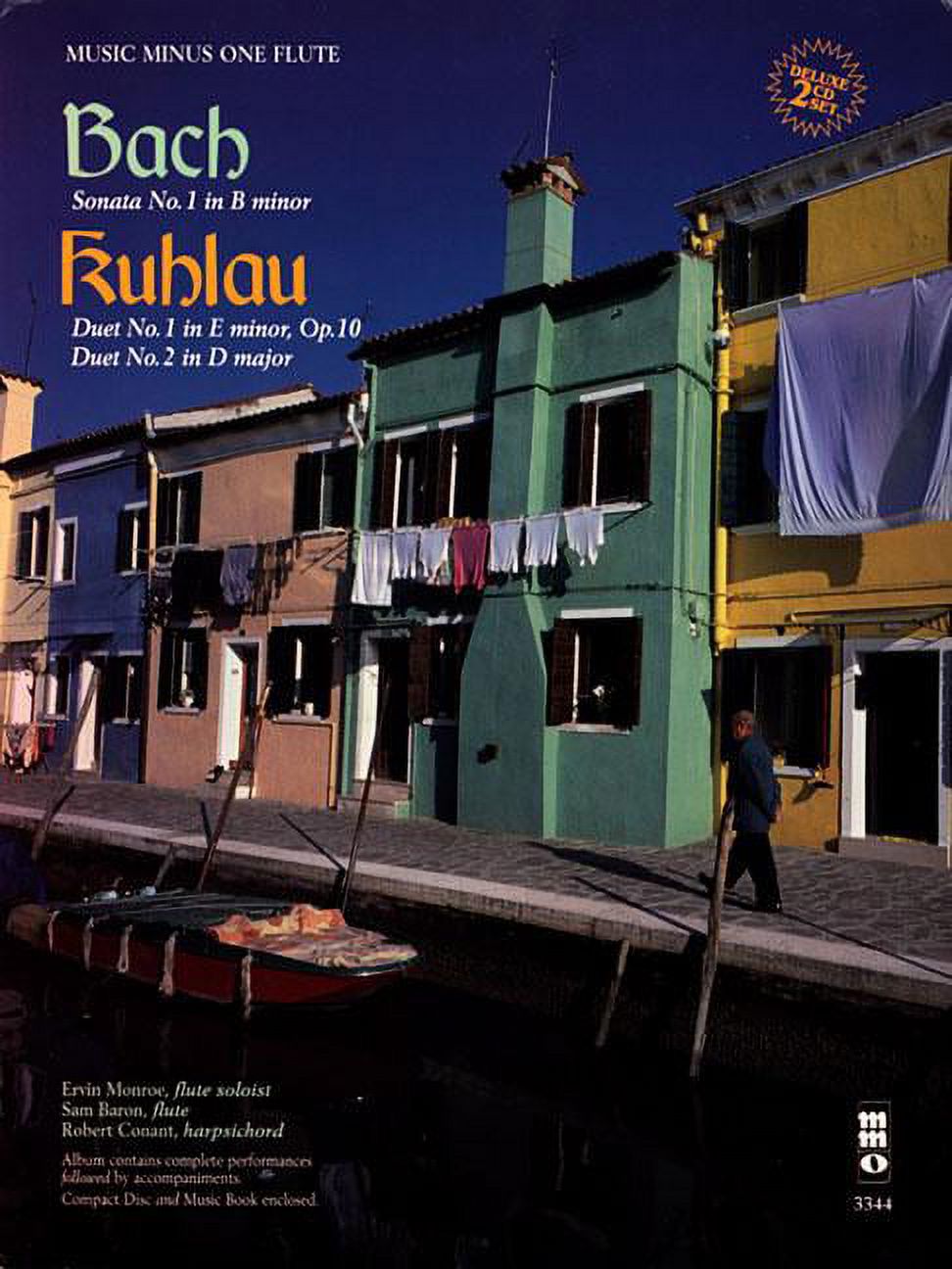 Bach - Sonata No. 1 in B minor; Kuhlau - Two Duets: Music Minus One Flute Deluxe 2-CD Set ...