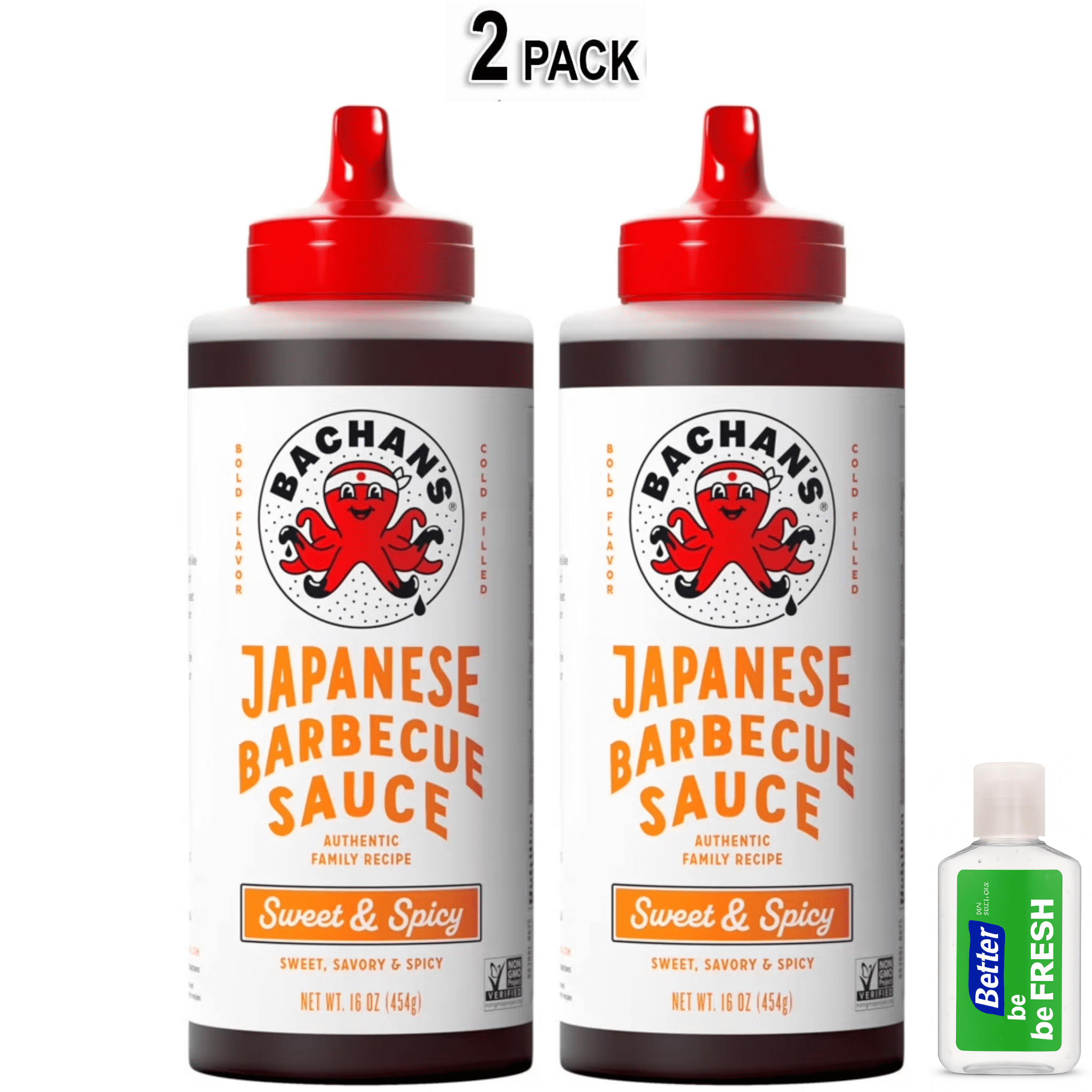 Bachan's Sweet & Spicy Japanese BBQ Sauce, 16oz Bottle - Bold, Fresh ...