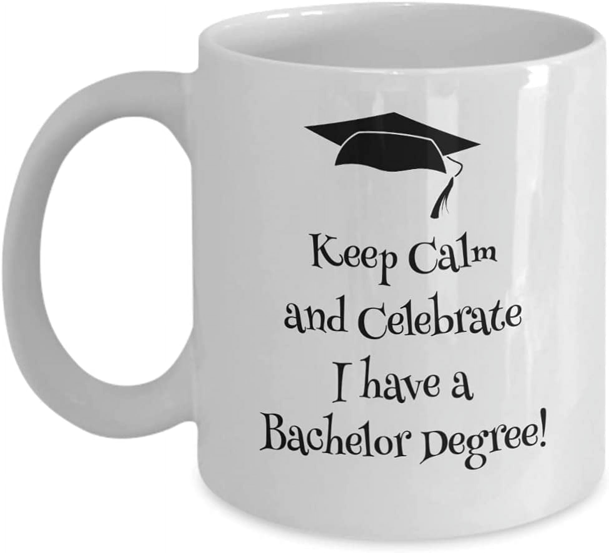Bachelor Degree Mug, Celebration Coffee Cup, Graduates, Bachelor ...
