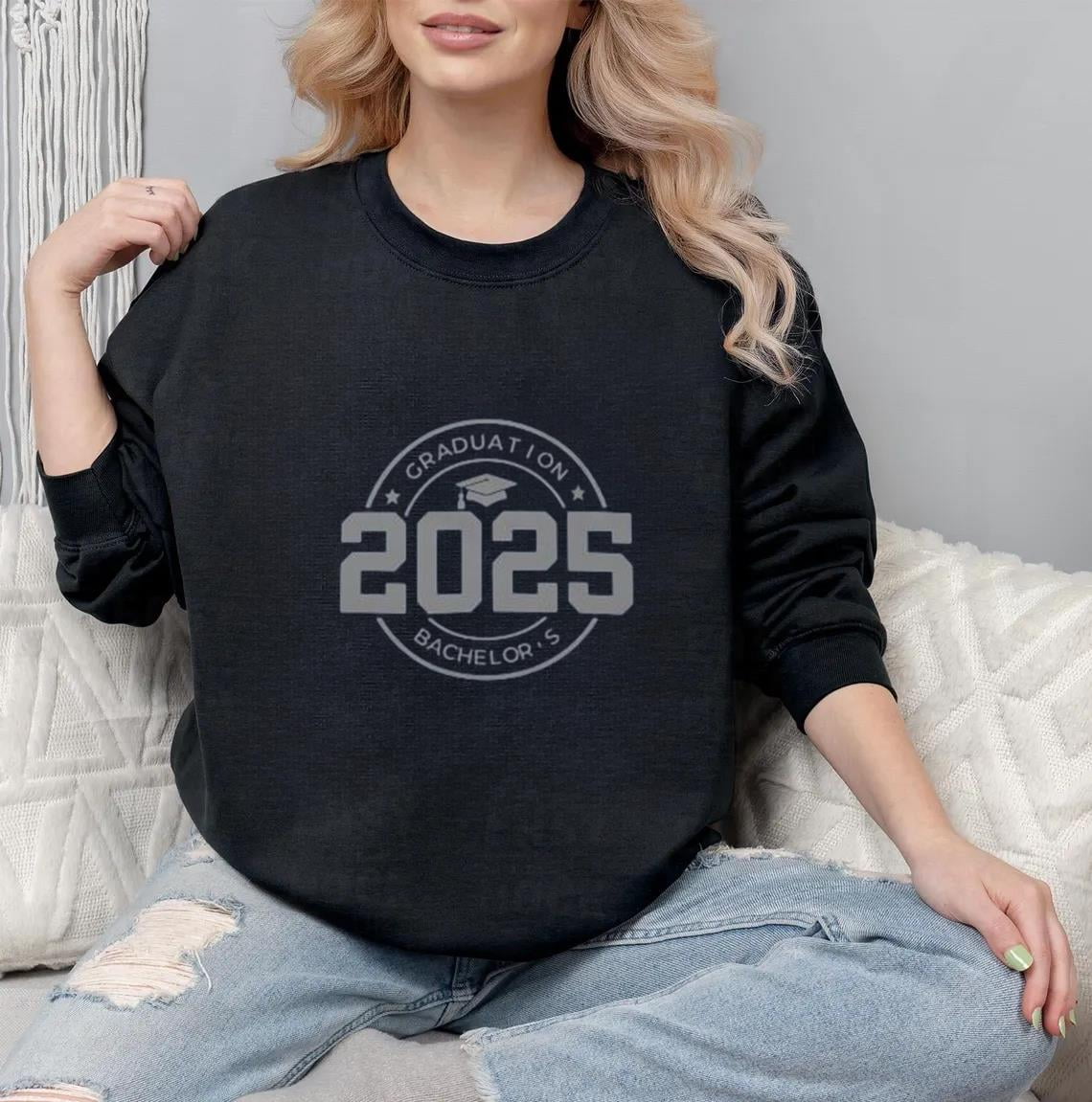 Bachelor Grad 2025 T-Shirt Graduation Celebration Graphic, for men ...