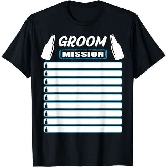 Bachelor Party with Checklist - Tasks for the Groom DIY T-Shirt ...