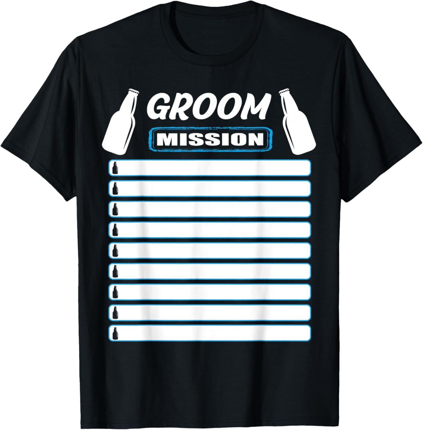 Bachelor Party with Checklist - Tasks for the Groom DIY T-Shirt ...