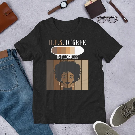 Bachelor of Professional Studies BPS Degree In Progress Black Afro ...