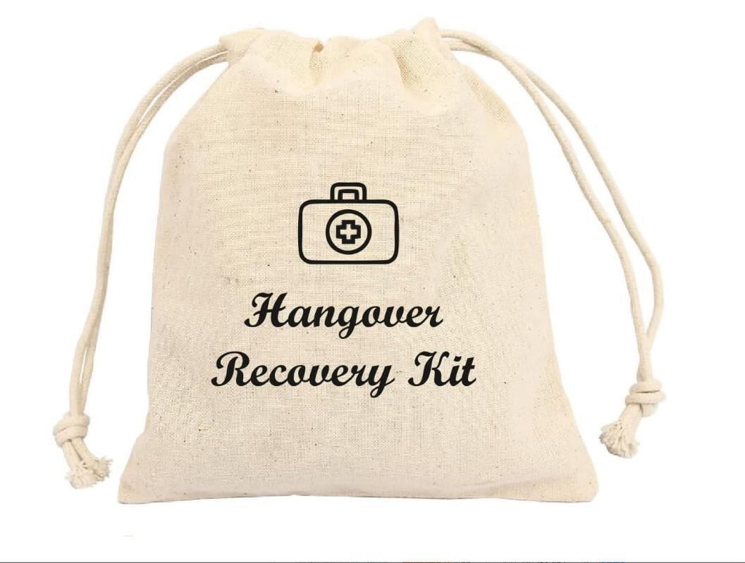 Bachelorette Party Favor Bags, Wedding Survival Recovery Kit, Drawstring Hangover Kit 10 x 12 cm ...