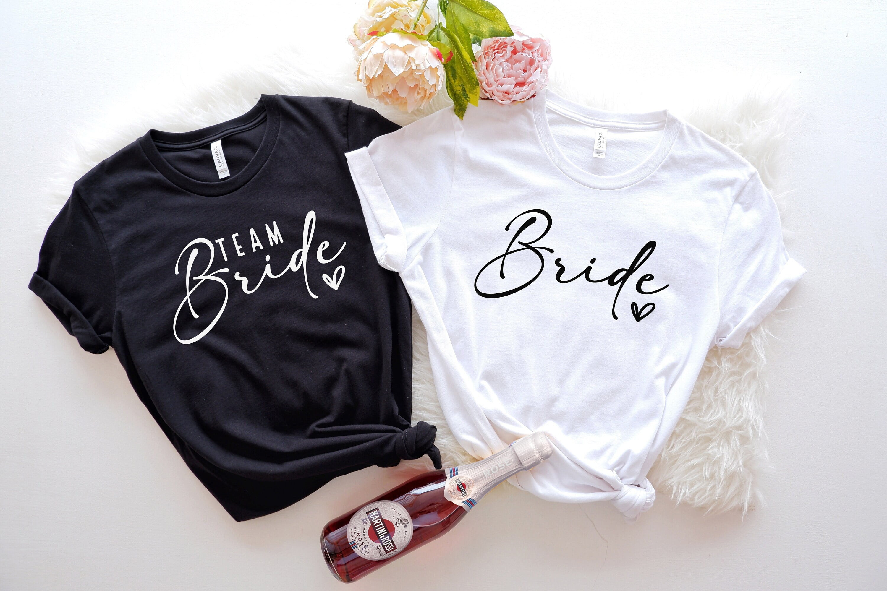 Bachelorette Party Shirts Team Bride T-shirt Bridesmaid Proposal Gift ...