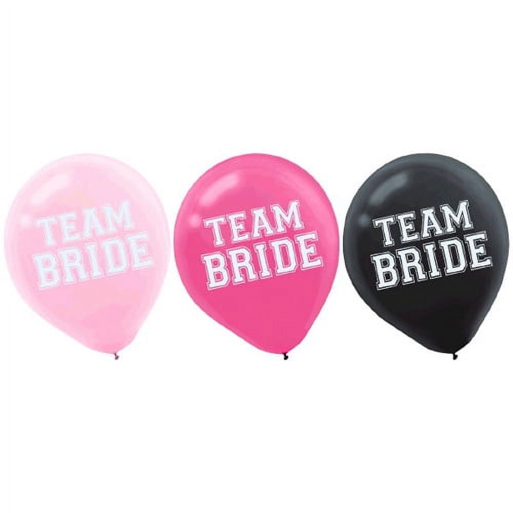 Bachelorette Party 'Team Bride' Latex Balloons (15ct) - Walmart.com
