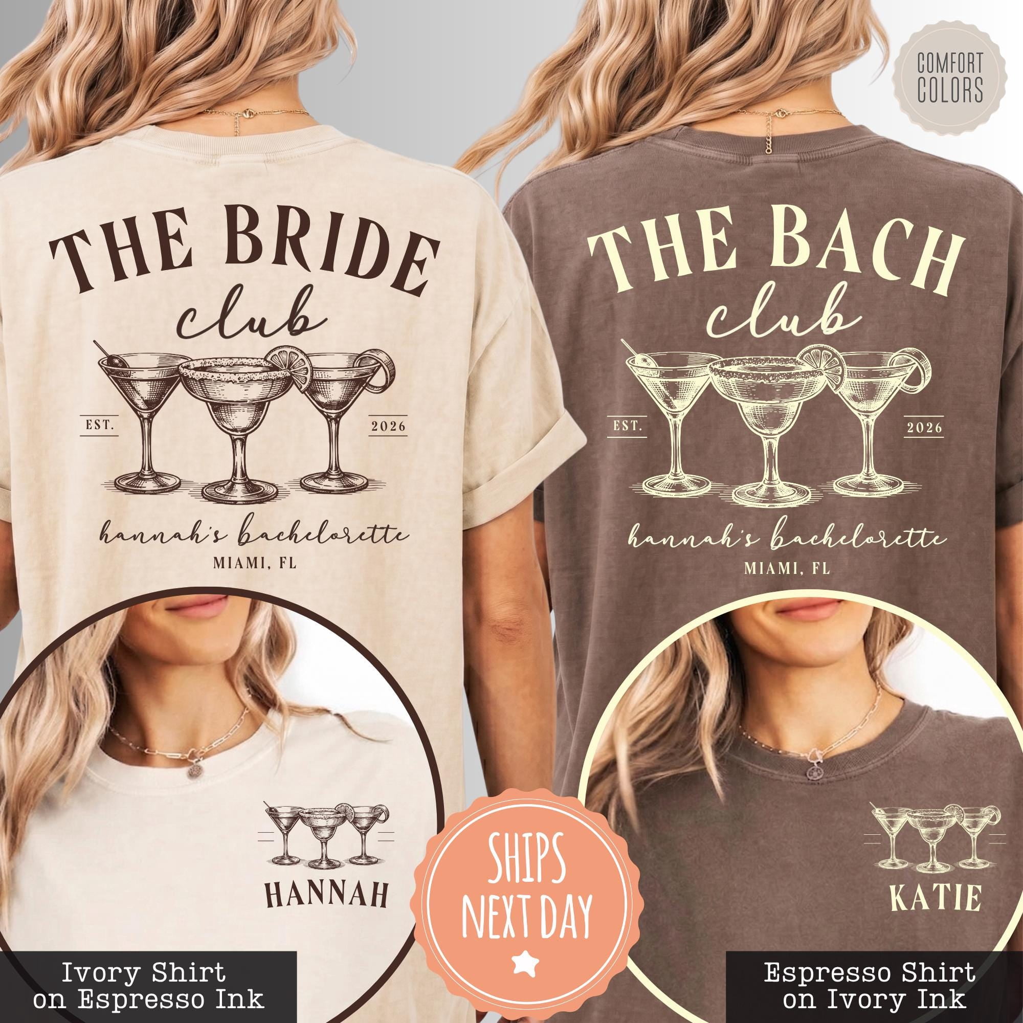 Bachelorette Party Tshirts The Bride Club Bach Club Shirts Bridemaids ...