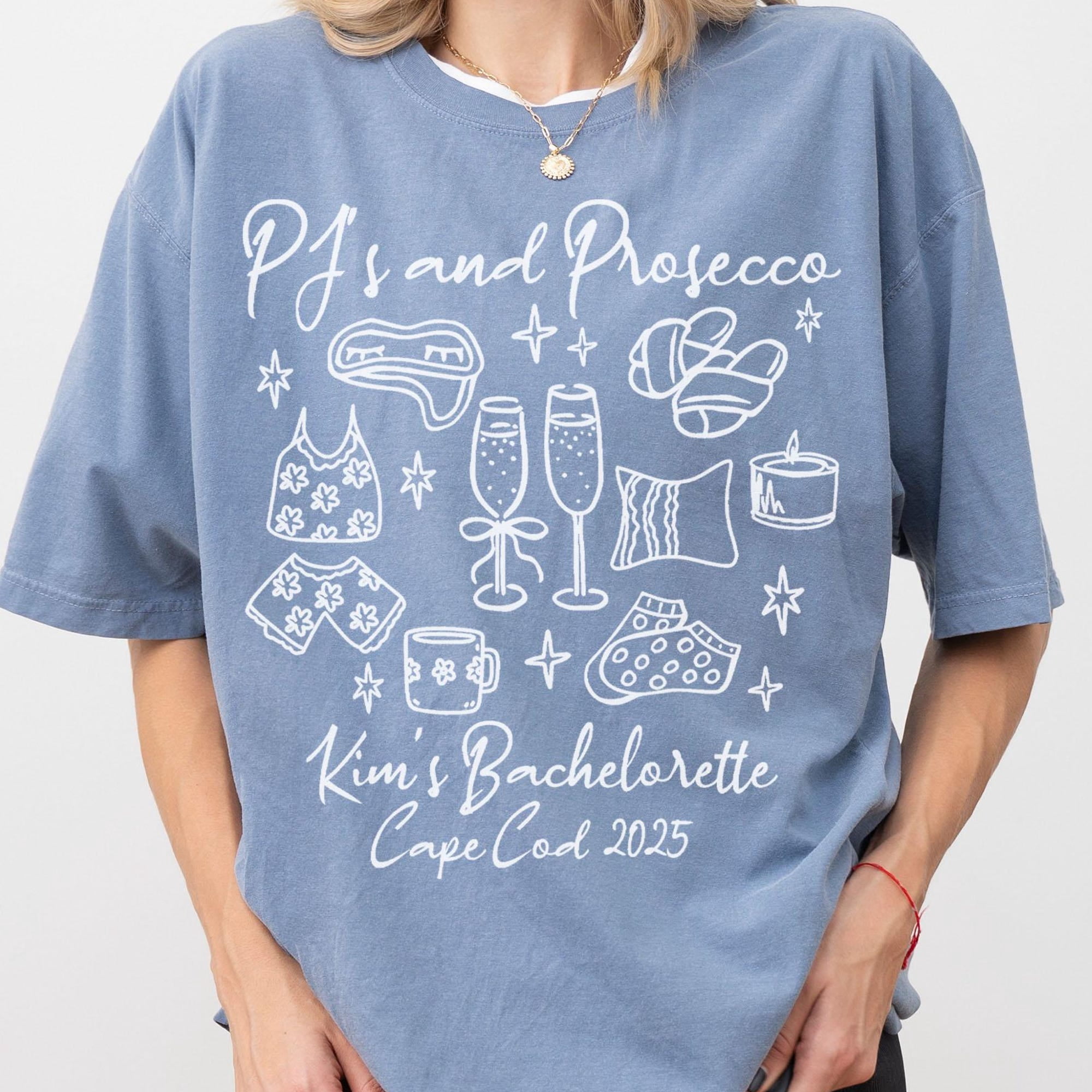 Bachelorette Shirts Slumber Party Bachelorette PJs Prosecco Bach Party ...
