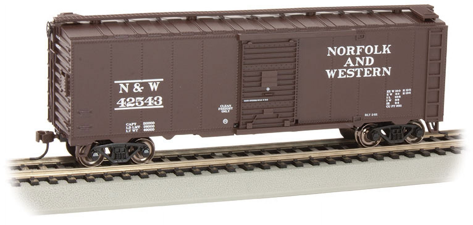 Bachmann 15011 HO Norfolk & Western #42543 - Steam Era 40' Box Car ...