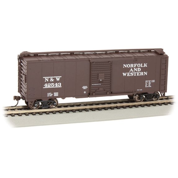 Bachmann 15011 HO Norfolk & Western #42543 - Steam Era 40' Box Car ...